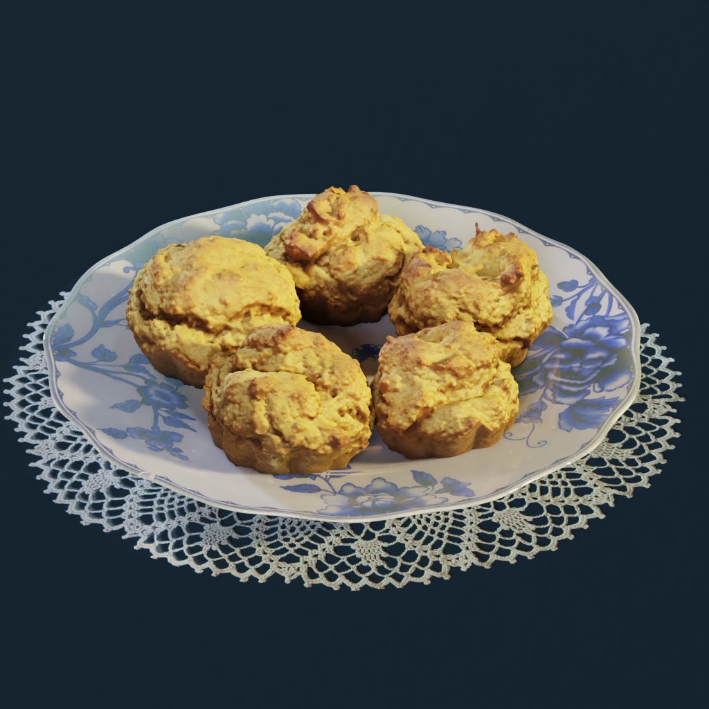 Grandma's muffins | Sweets / Desserts models | BlenderKit