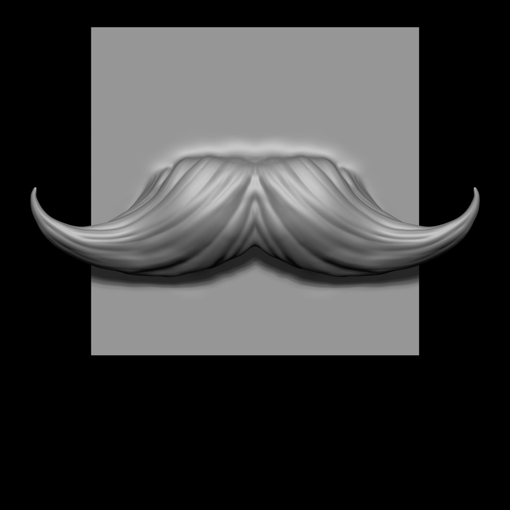 NS Stylized beard round | Human Hair & Nails brushes | BlenderKit