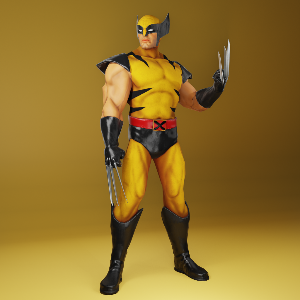 Wolvorin V1-Rigged-Lowpoly | Humanoid Characters models | BlenderKit