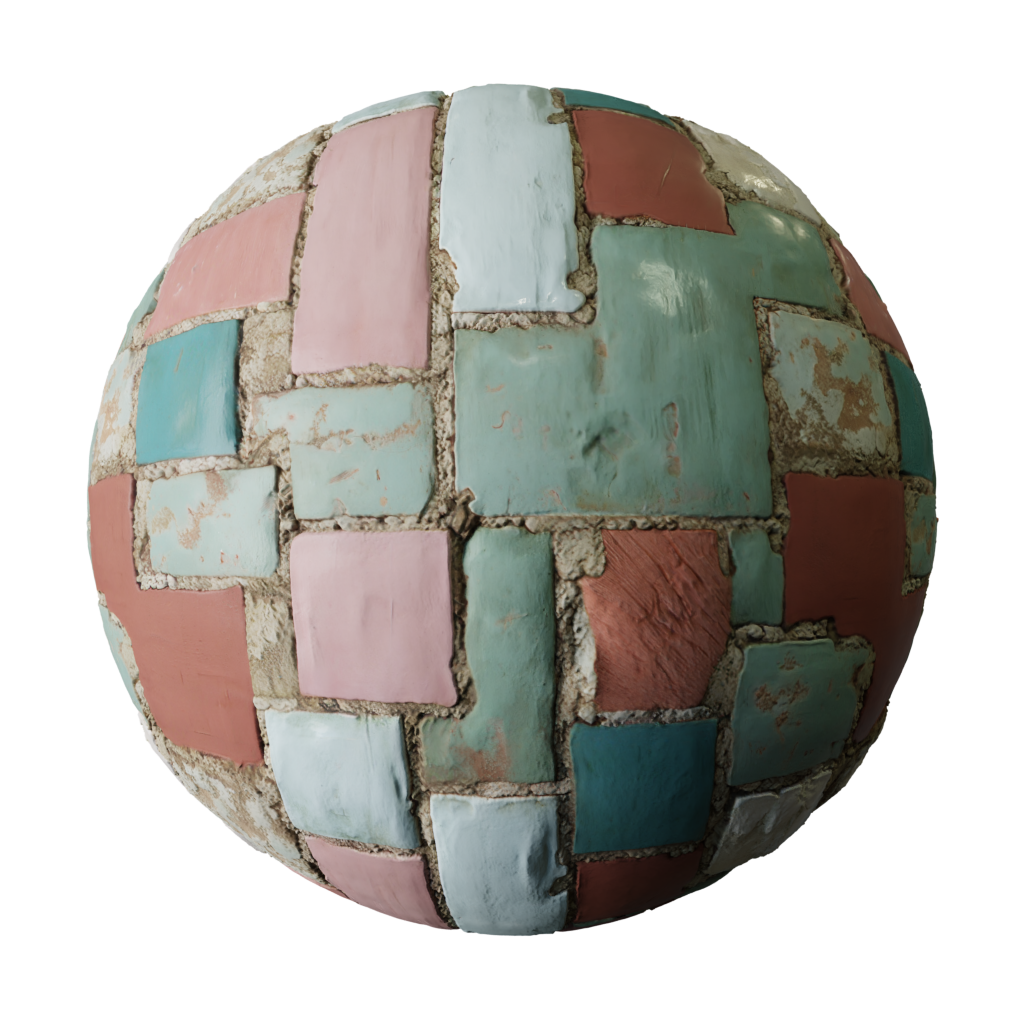 Old Irregular Tile | FREE tiles materials | BlenderKit