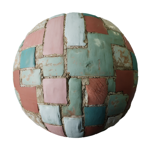 Old Irregular Tile | FREE tiles materials | BlenderKit