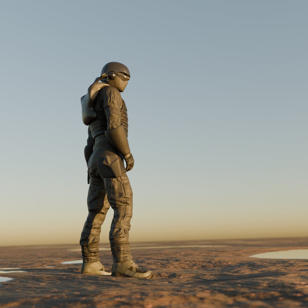 Space guard | Sci-Fi Characters models | BlenderKit