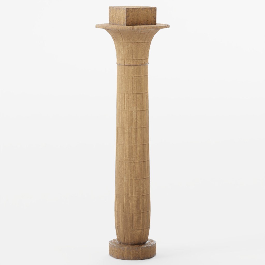 Ancient Egyptian Column | FREE Architectural Structures models | BlenderKit