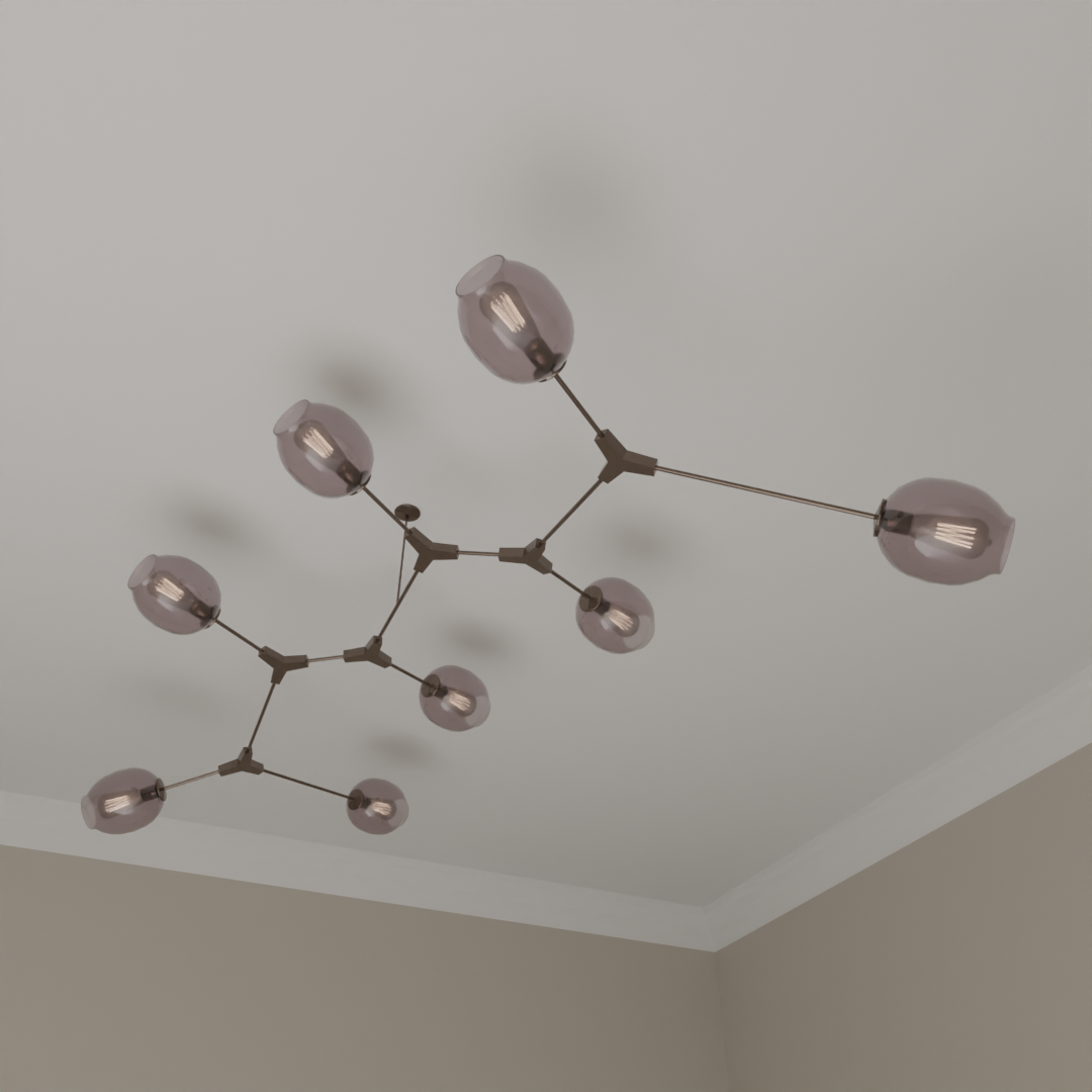 Branching Chandelier | Ceiling Lights models | BlenderKit
