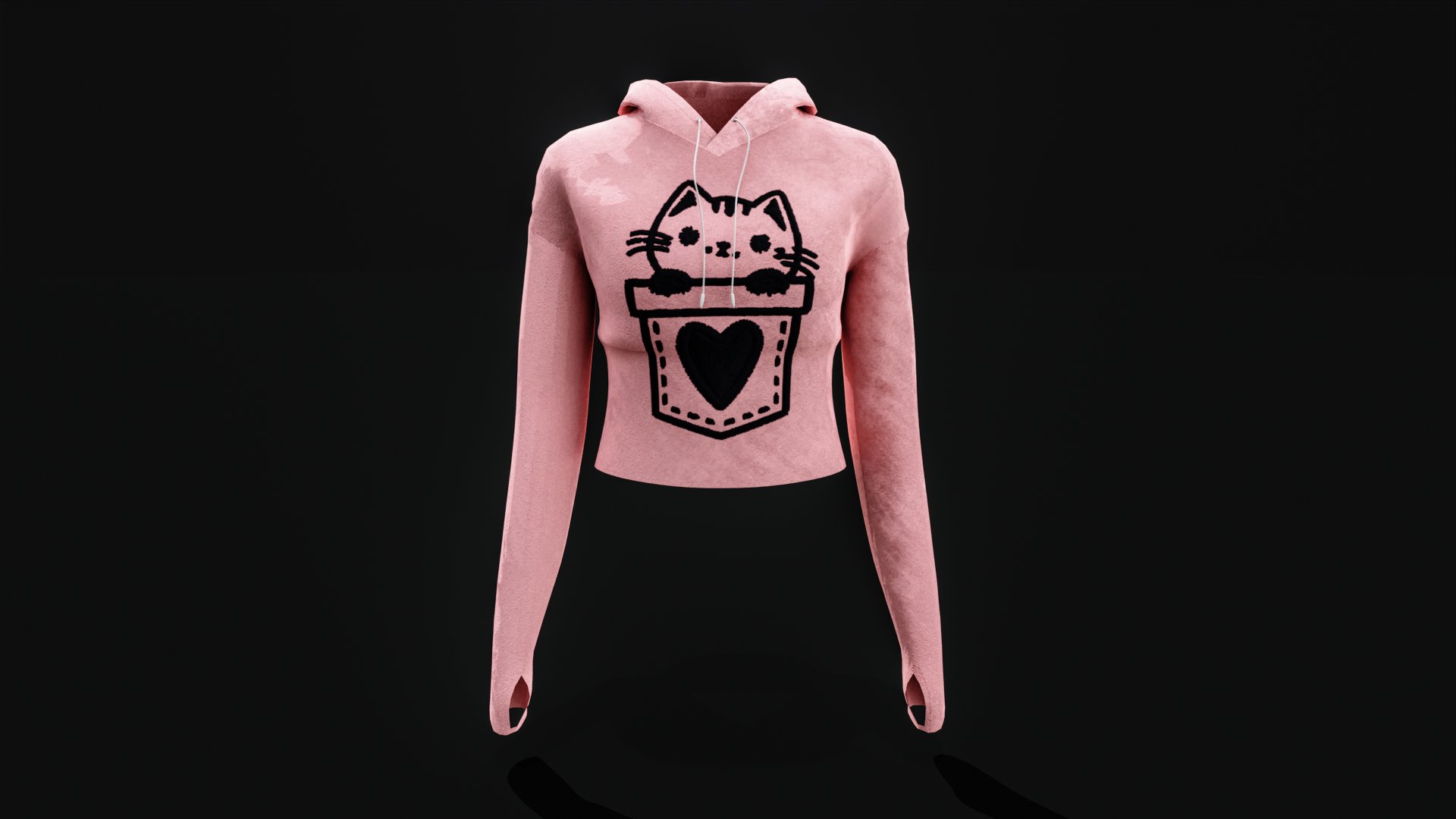Realistic 3D Hoodie | Women Clothing models | BlenderKit