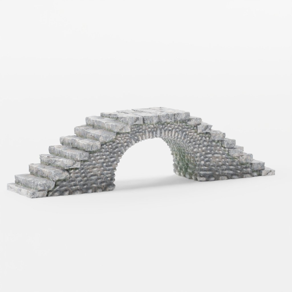 Bridge - Stone Old Fantasy | Architectural Structures models | BlenderKit