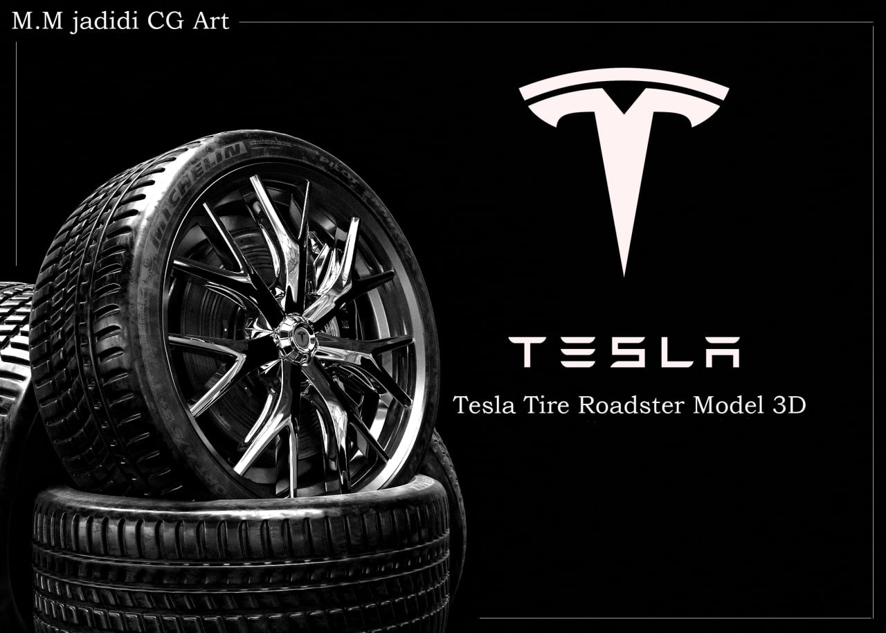Tire Tesla Roadster | FREE Modern Cars models | BlenderKit