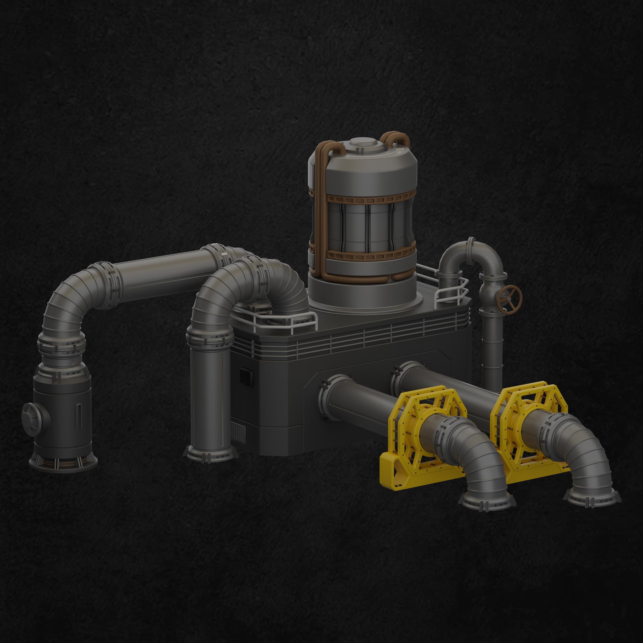 Industrial Props | Industrial parts models | BlenderKit
