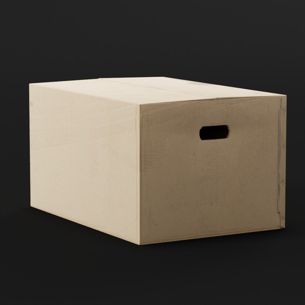 BlenderKit | Download the FREE Cardboard box model