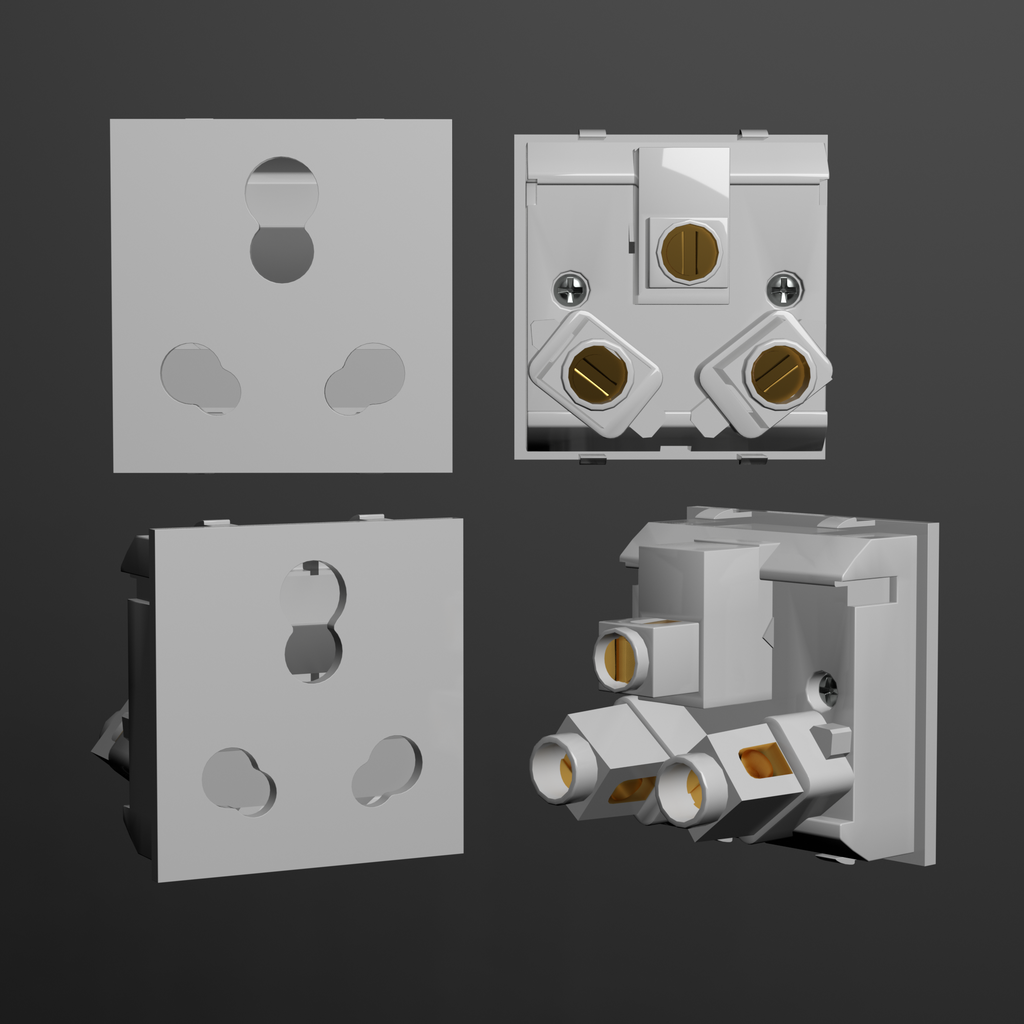 Socket heavy switchboard | Industrial parts models | BlenderKit