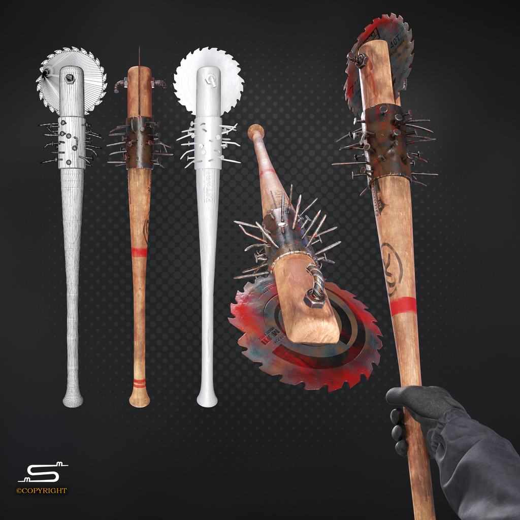 Apocalypse Bat | Sci-Fi Weapons models | BlenderKit