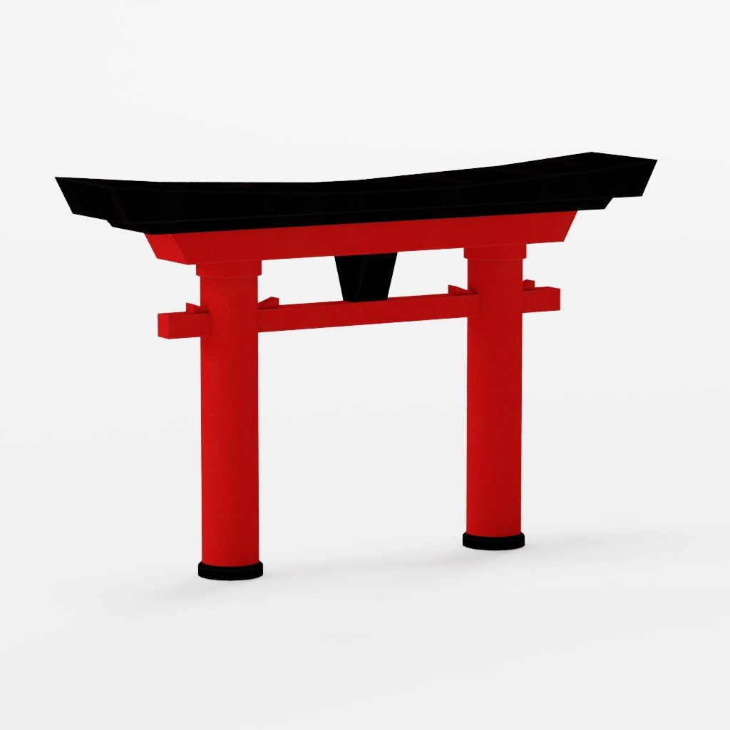 Gate Myojin Torii | Exterior Elements models | BlenderKit