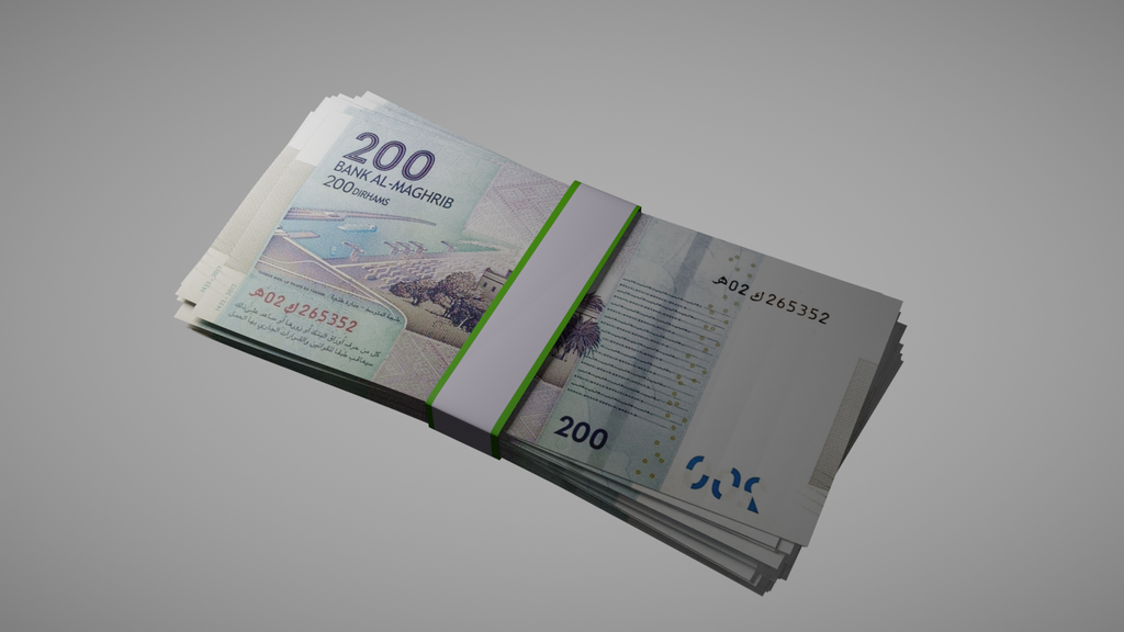 200 dhs bills | Money models | BlenderKit