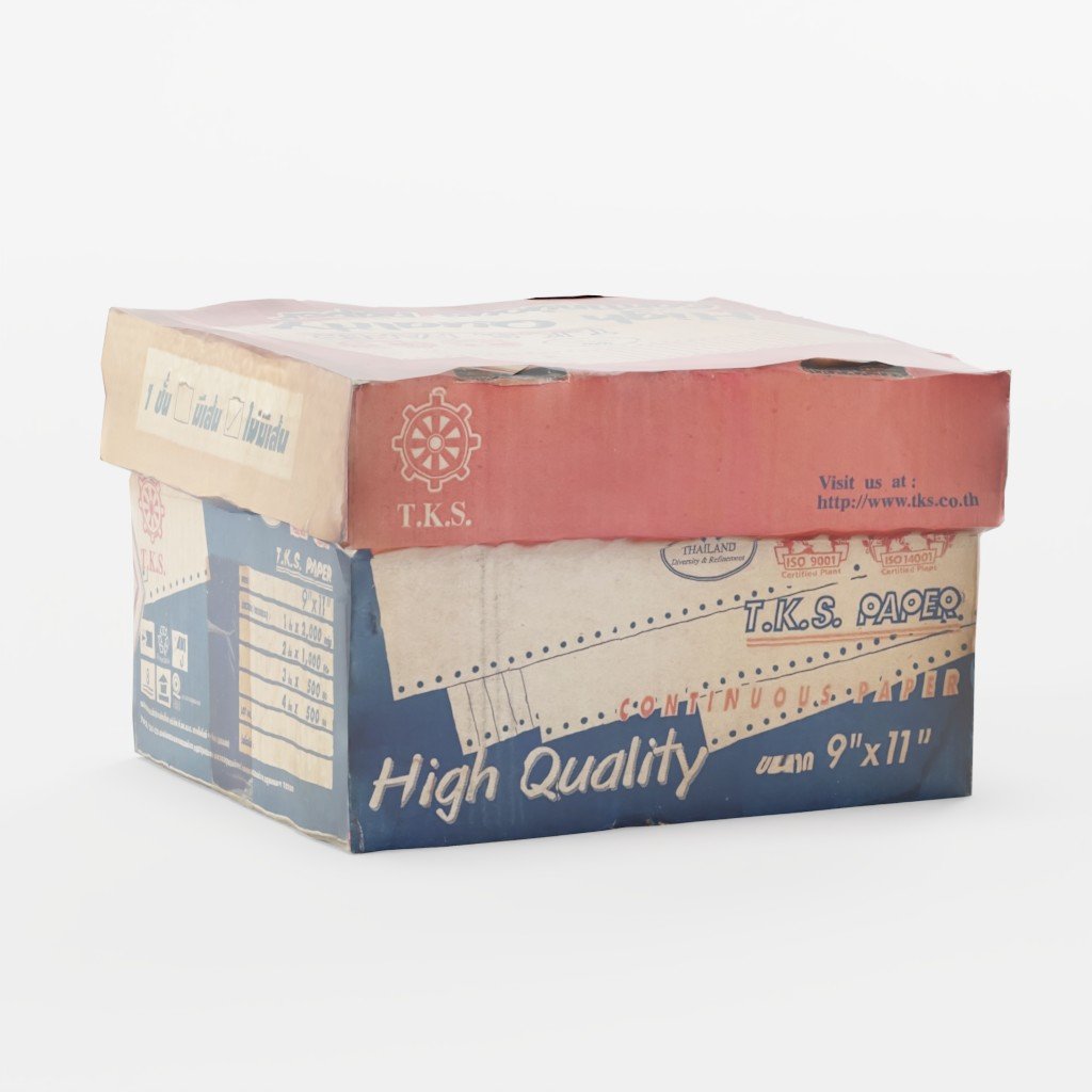 A4 paper container cardbox | FREE Industrial Equipment models | BlenderKit