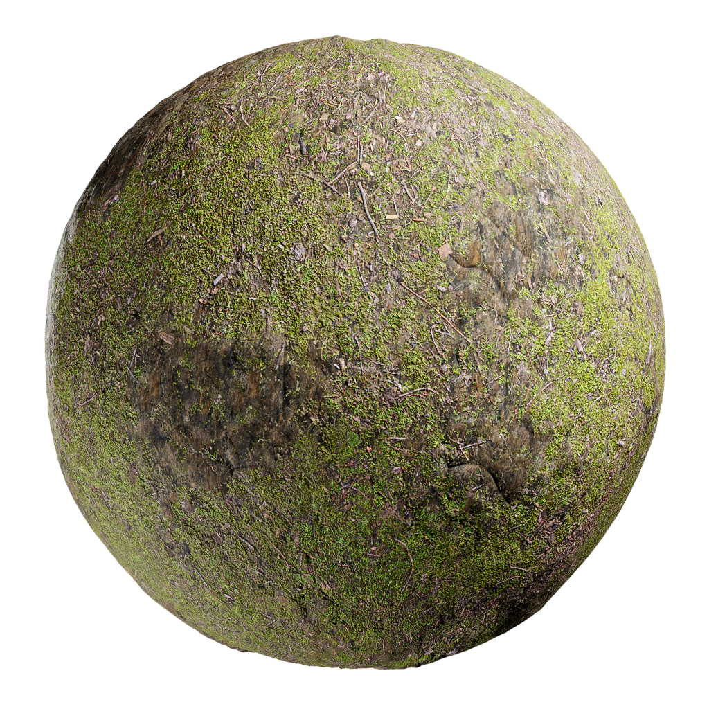 Mossy rocky ground | FREE ground materials | BlenderKit