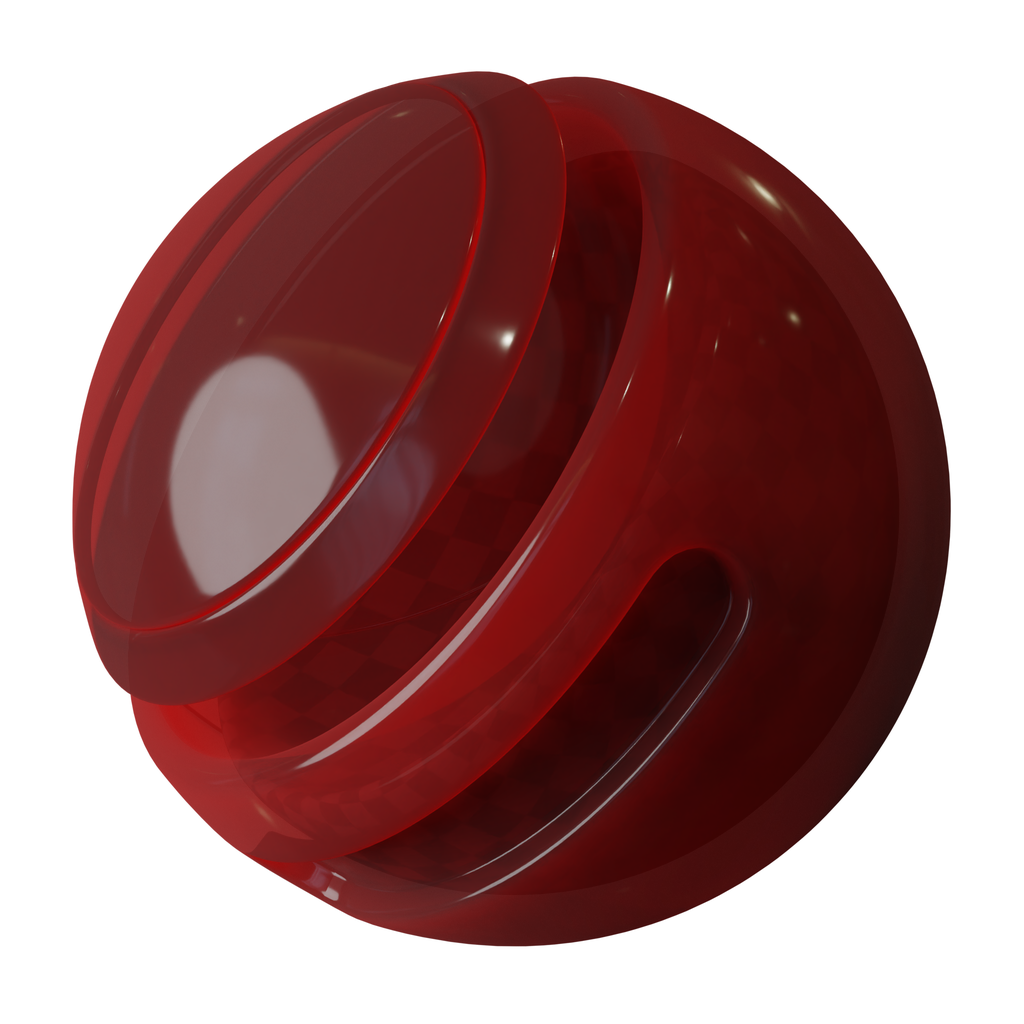 BlenderKit | Download the FREE Translucent procedural red plastic material