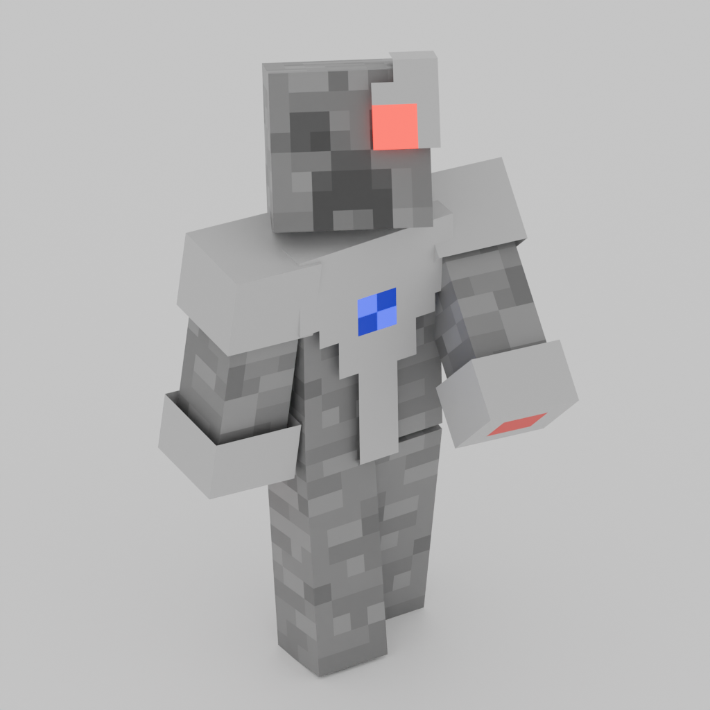 Minecraft Player Wide (Rigged) | FREE Characters models | BlenderKit