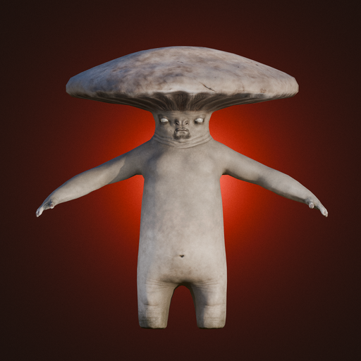 Mushroom rigged game ready | FREE Monsters & Creatures models | BlenderKit
