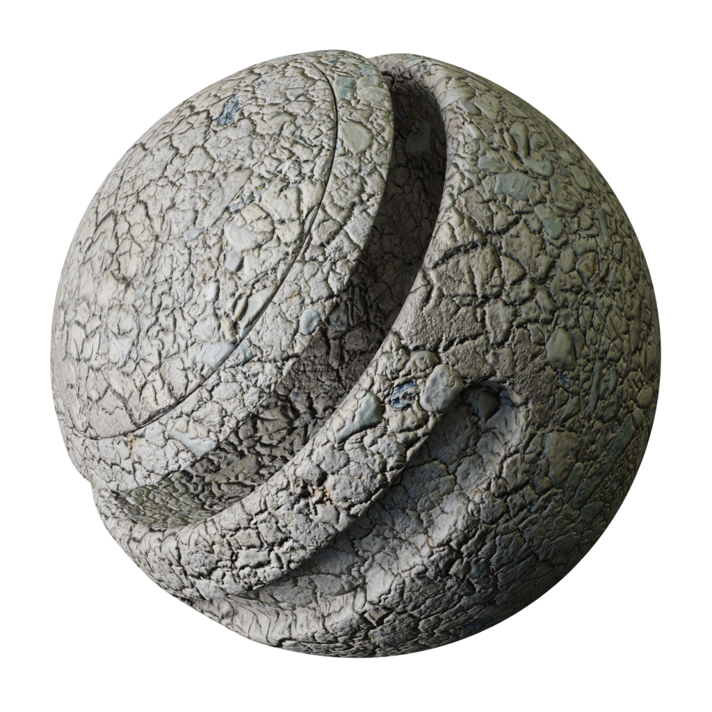 Cracked Muddy Gravel | FREE ground materials | BlenderKit