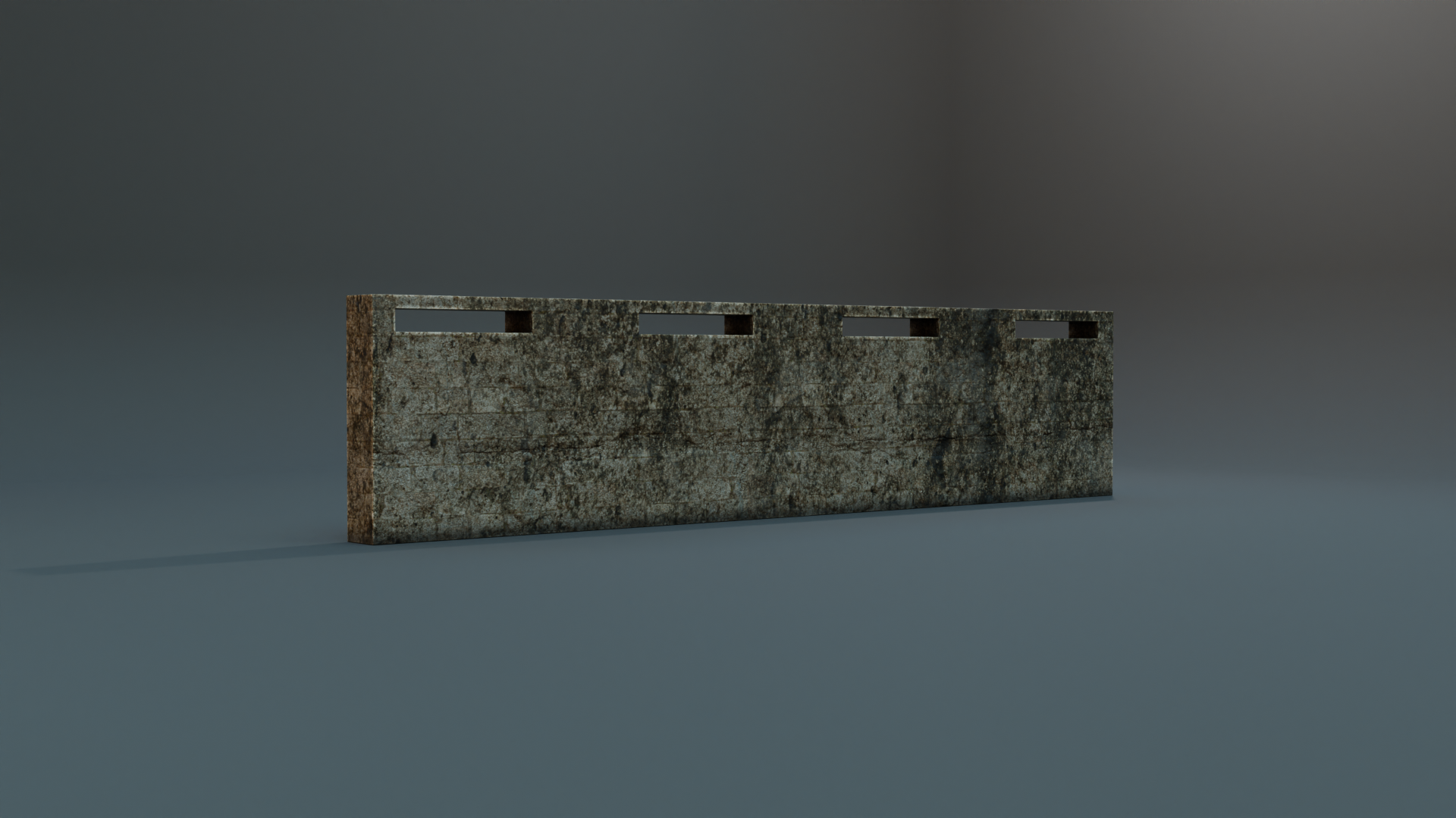 Blocks Dirty Wall | Historic Buildings models | BlenderKit