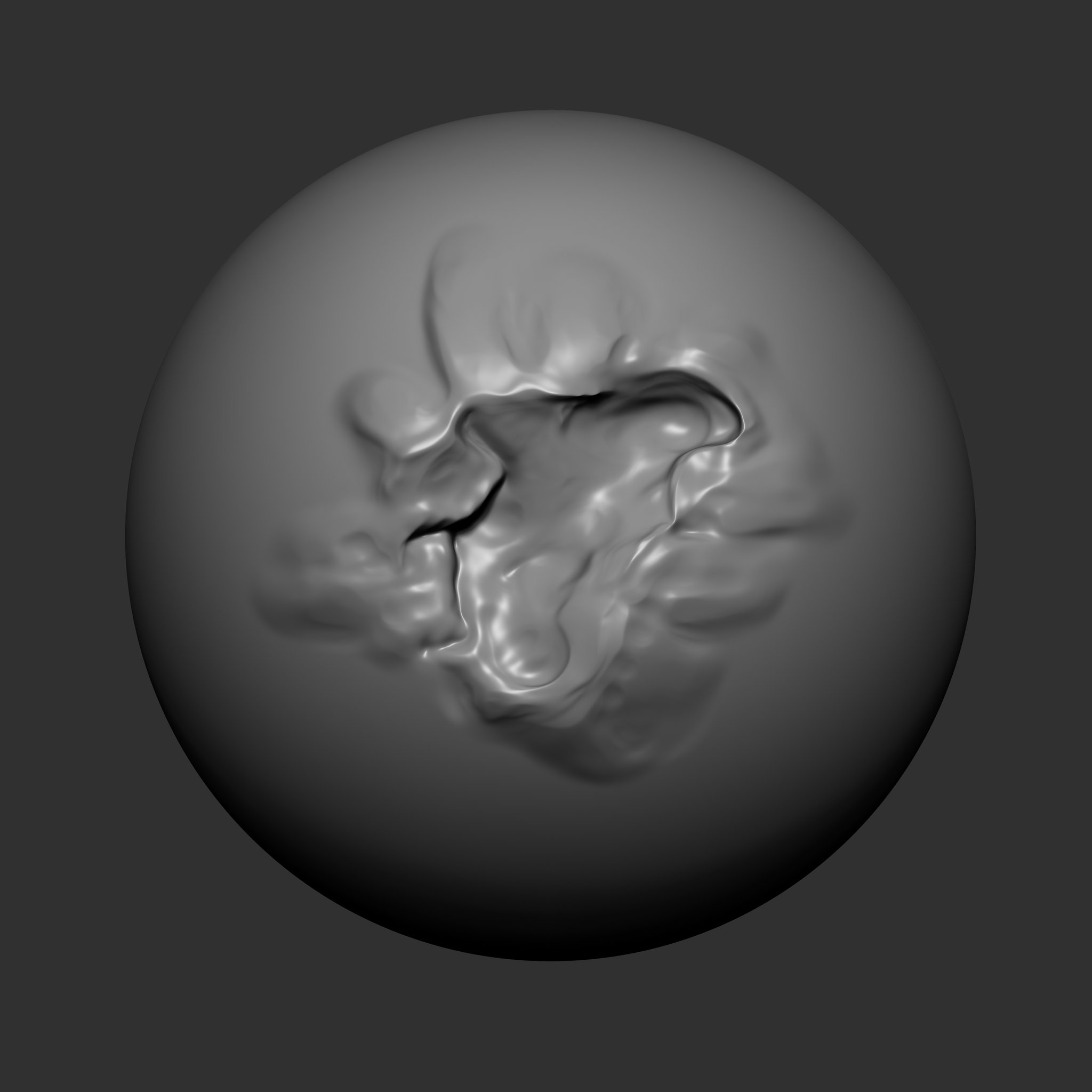 NS Metal Damages Dent Large | metal brushes | BlenderKit