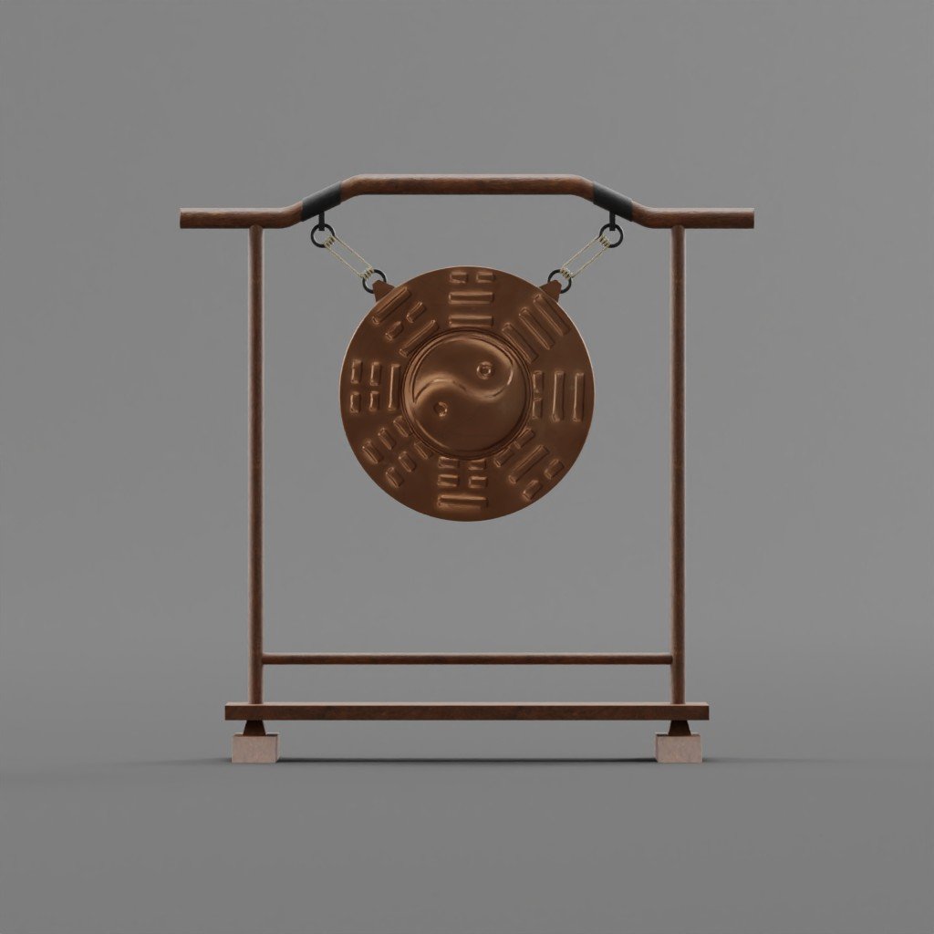 Gong | Historical Weapons models | BlenderKit