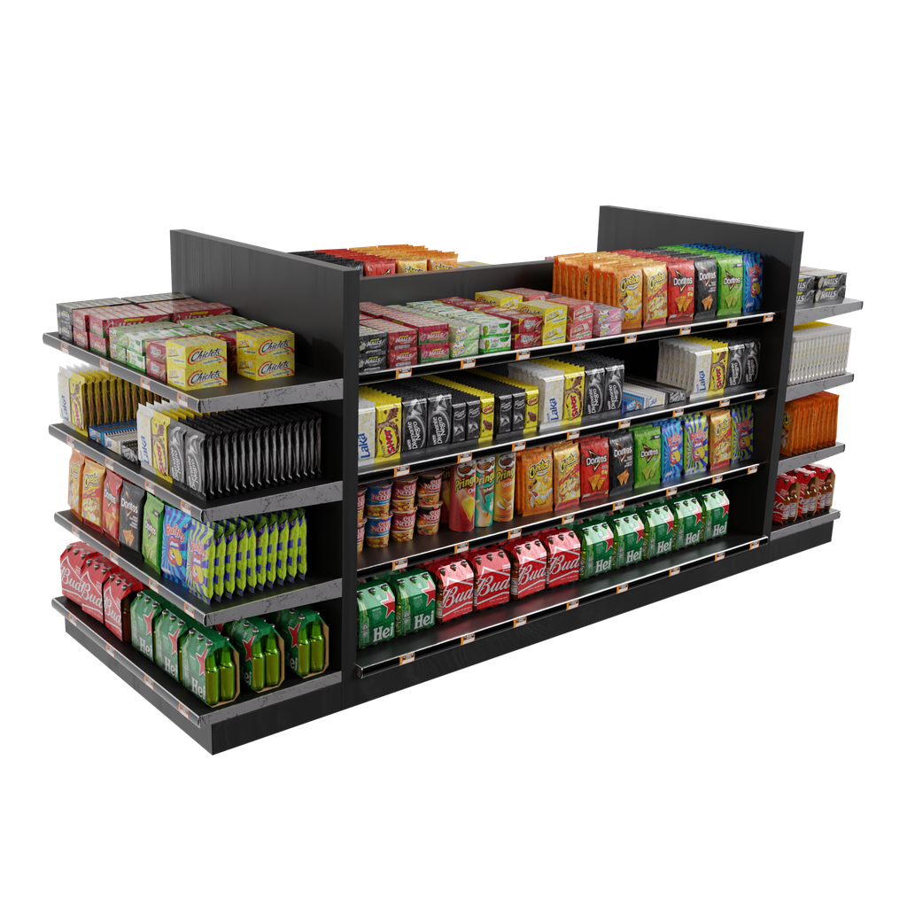 Product gondola 2 | Shopping / Retail models | BlenderKit