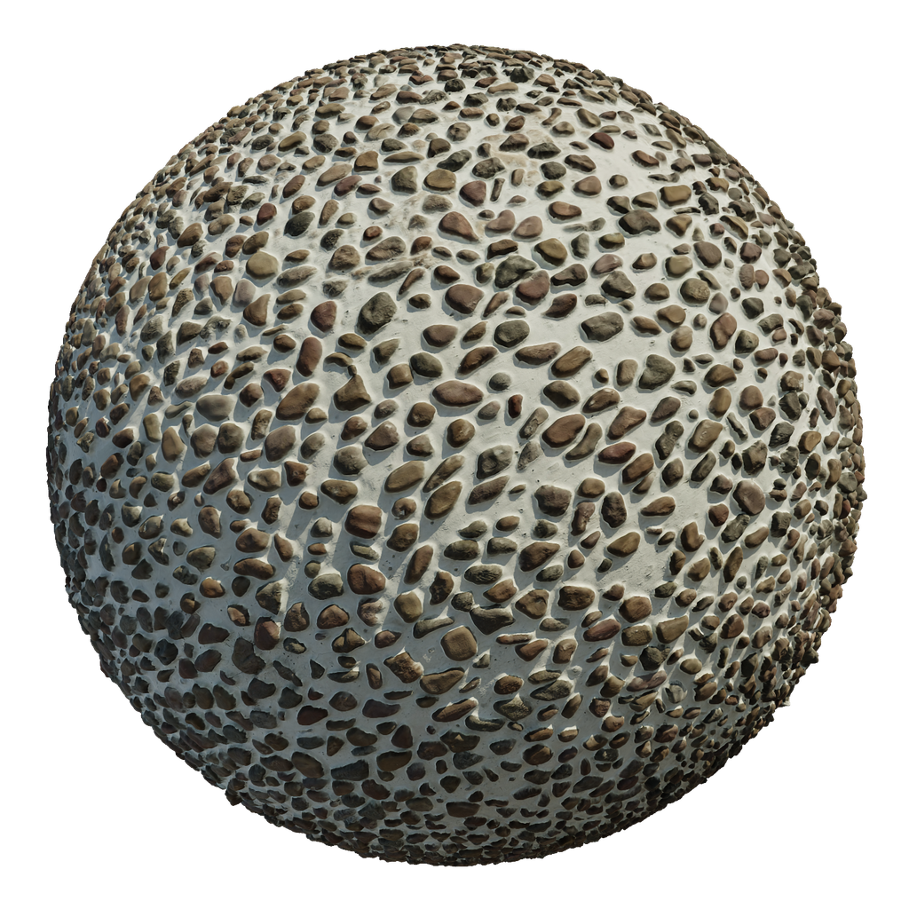 Scan small cobblestone pavement | FREE ground materials | BlenderKit