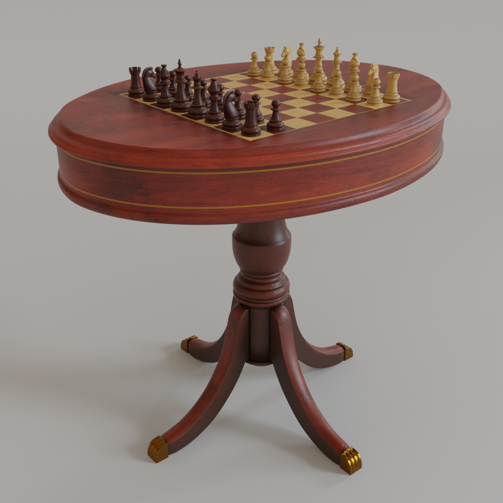 Round table with succulent | FREE 3D Table models | BlenderKit