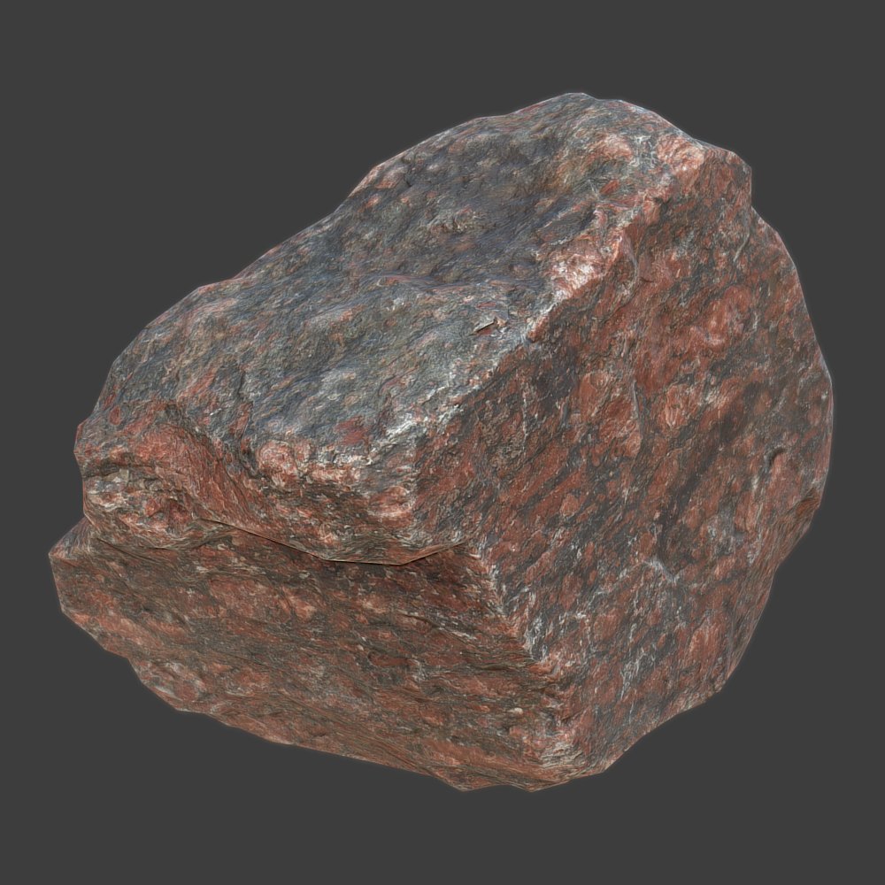 Boulder Stone | Environment Elements models | BlenderKit