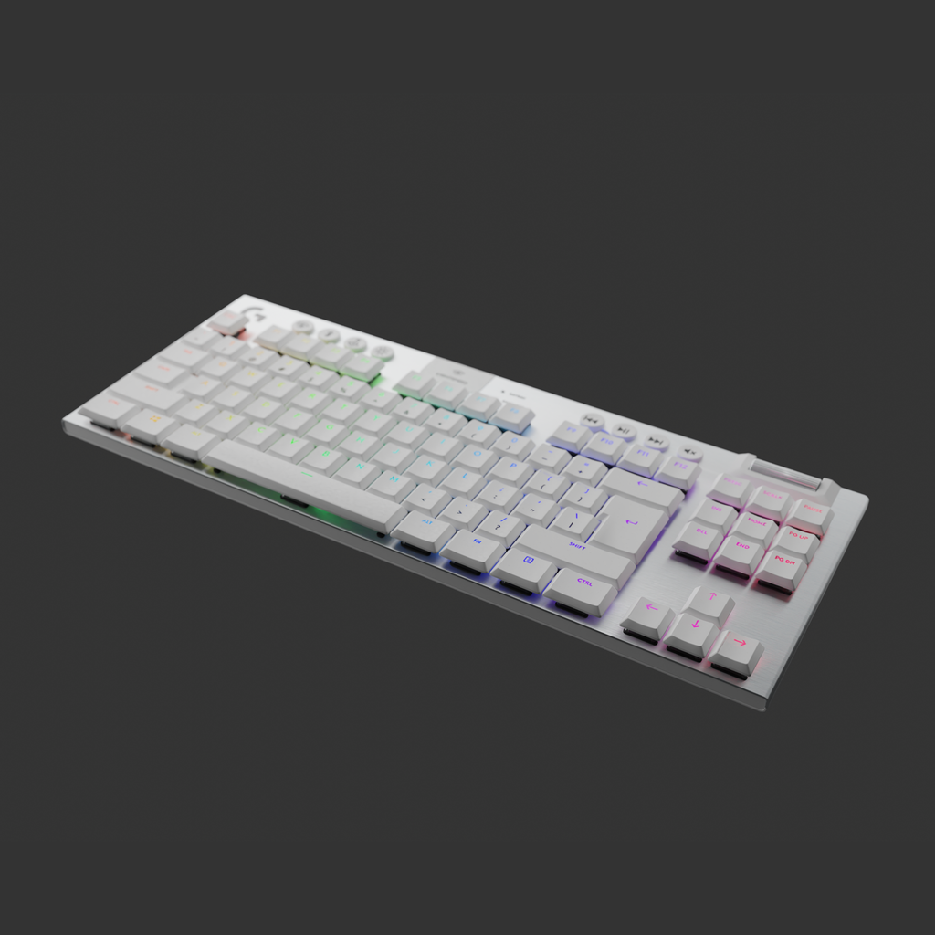 White G915 keyboard | FREE Keyboards models | BlenderKit