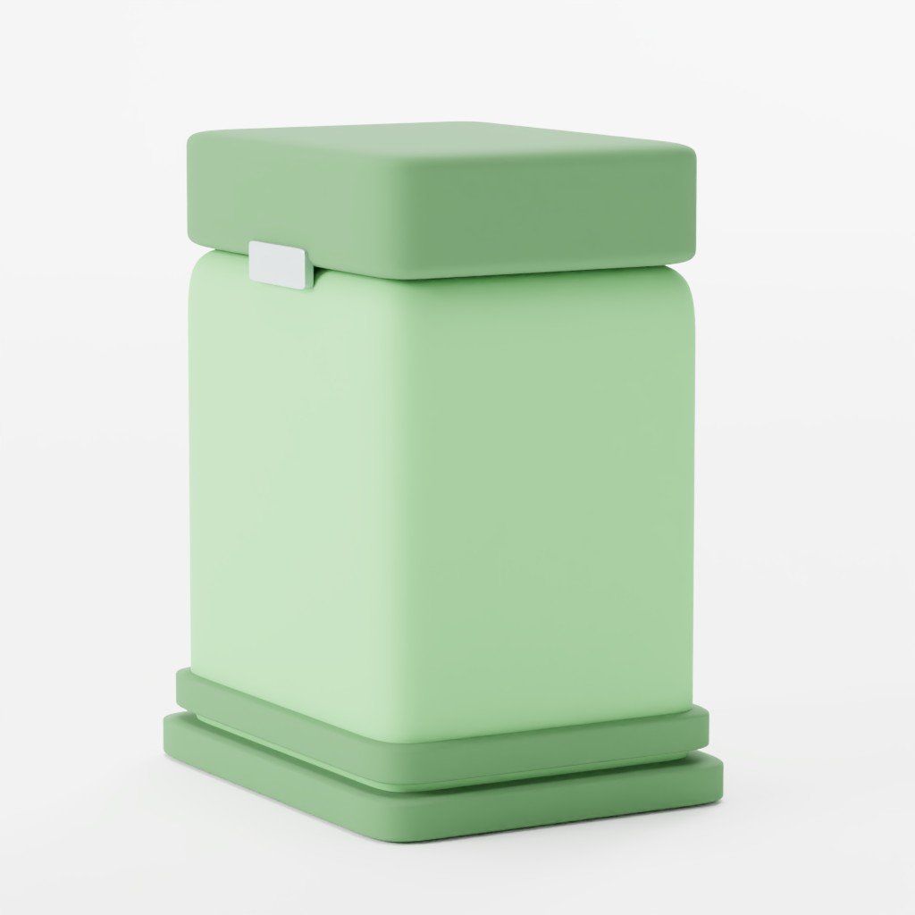 Garbage trashcan | Interior Decorations models | BlenderKit