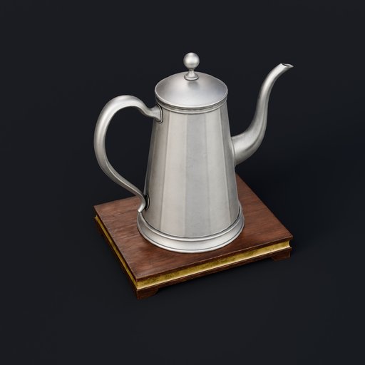 Teapot with tray | FREE Tableware Sets models | BlenderKit