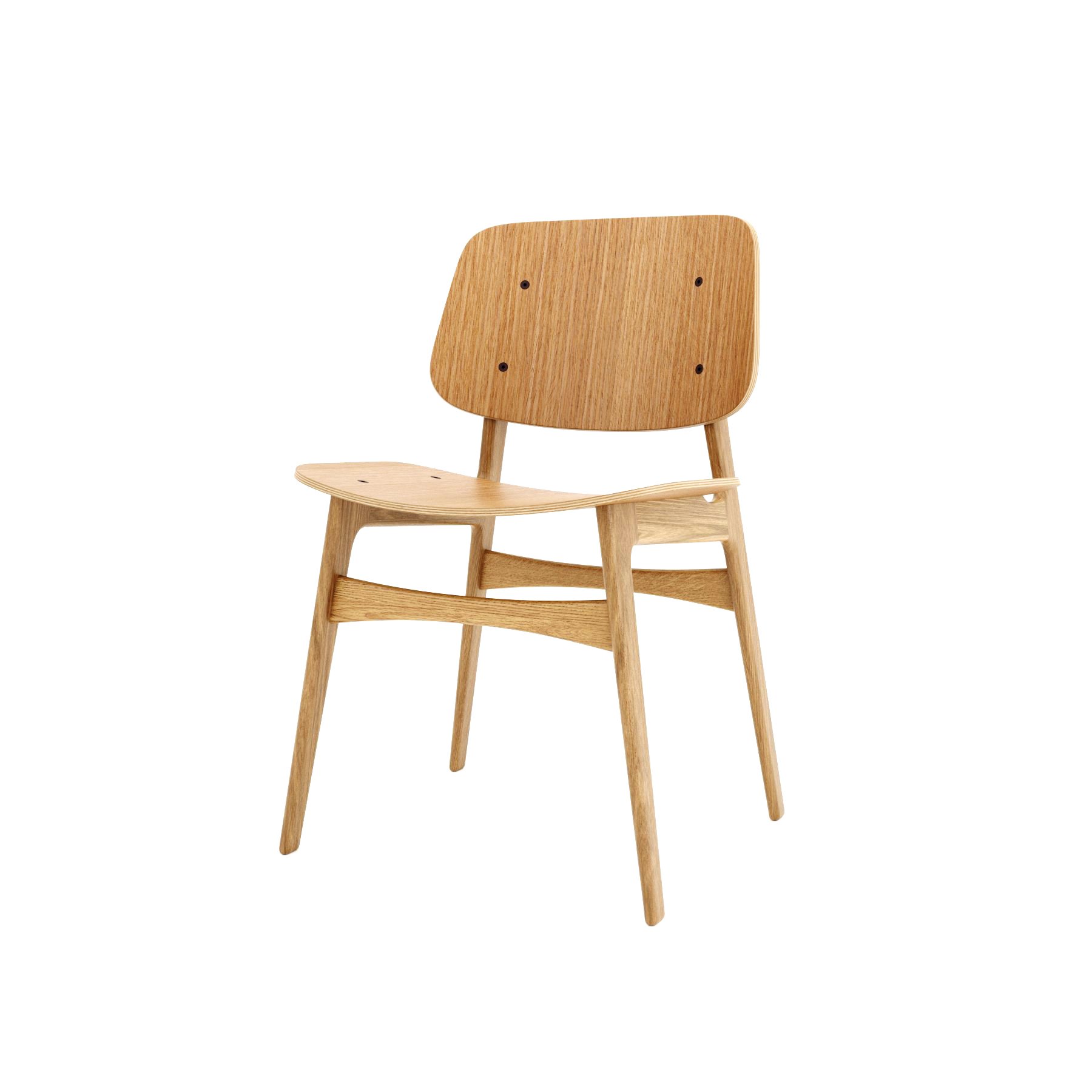 Fredericia Soborg Wood Base | Sitting Chairs models | BlenderKit