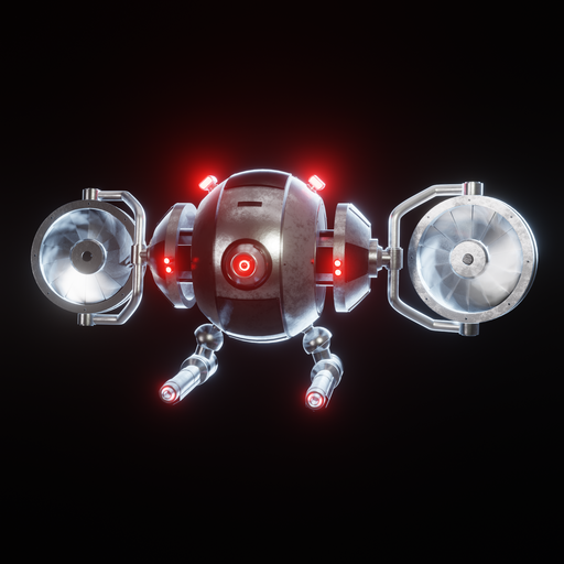 Sci-Fi Security Drone | FREE Robots Characters models | BlenderKit