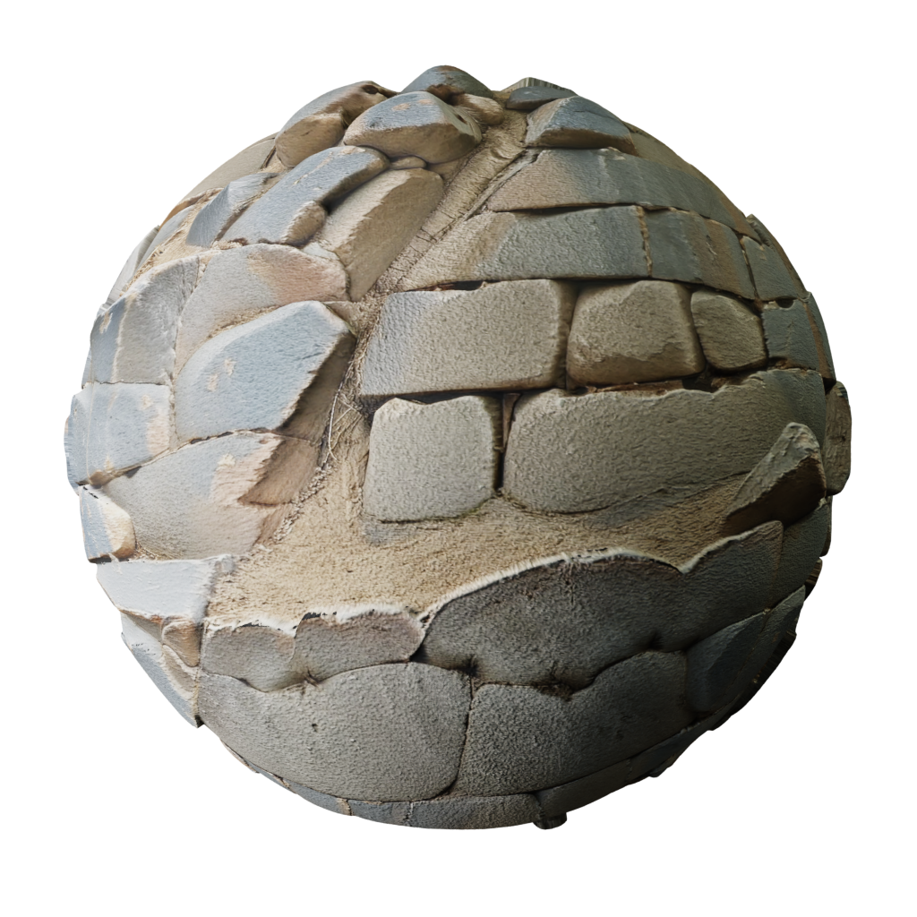 Ancient Stone Wall | FREE stone materials | BlenderKit