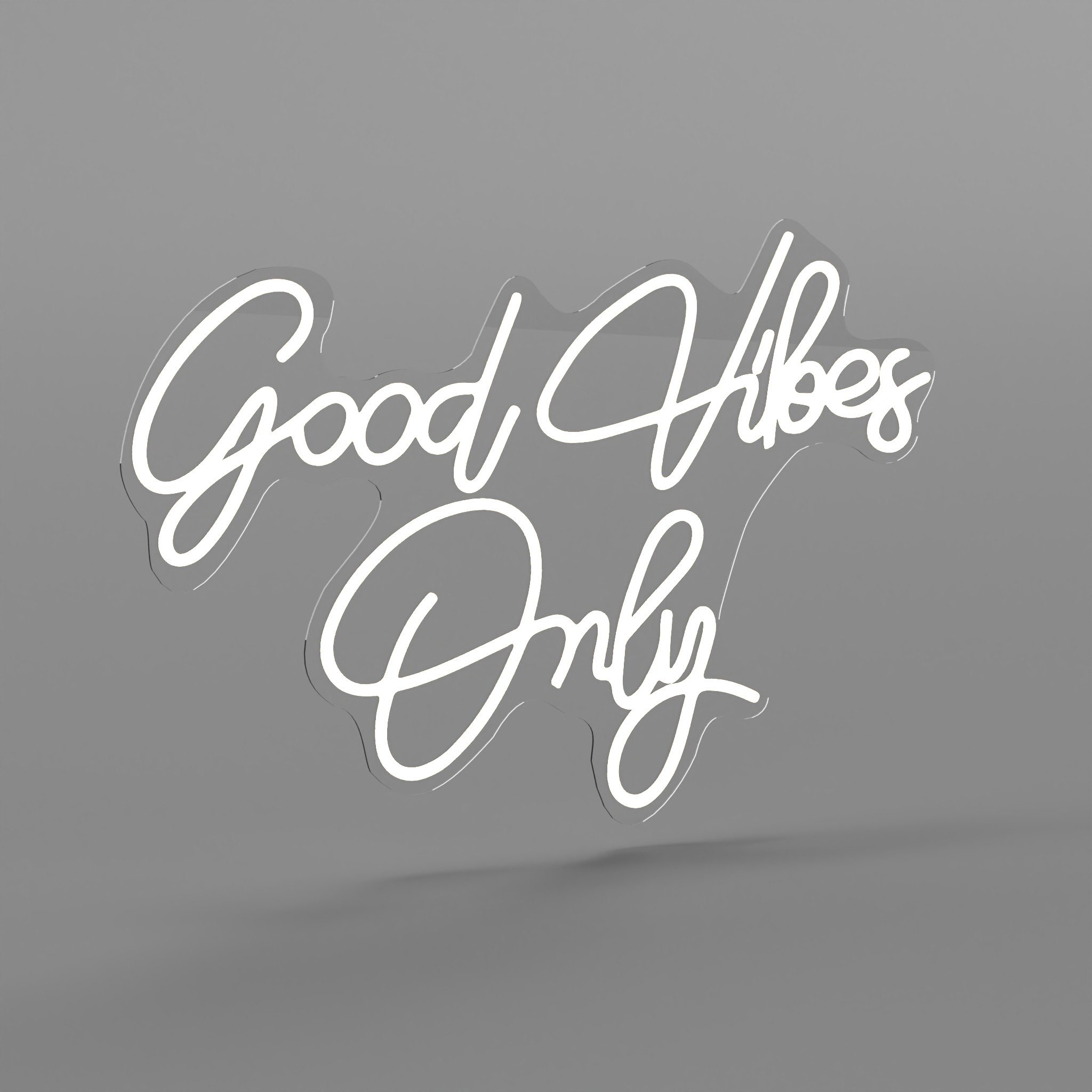 Good Vibes Only Neon Sign | Miscellaneous models | BlenderKit