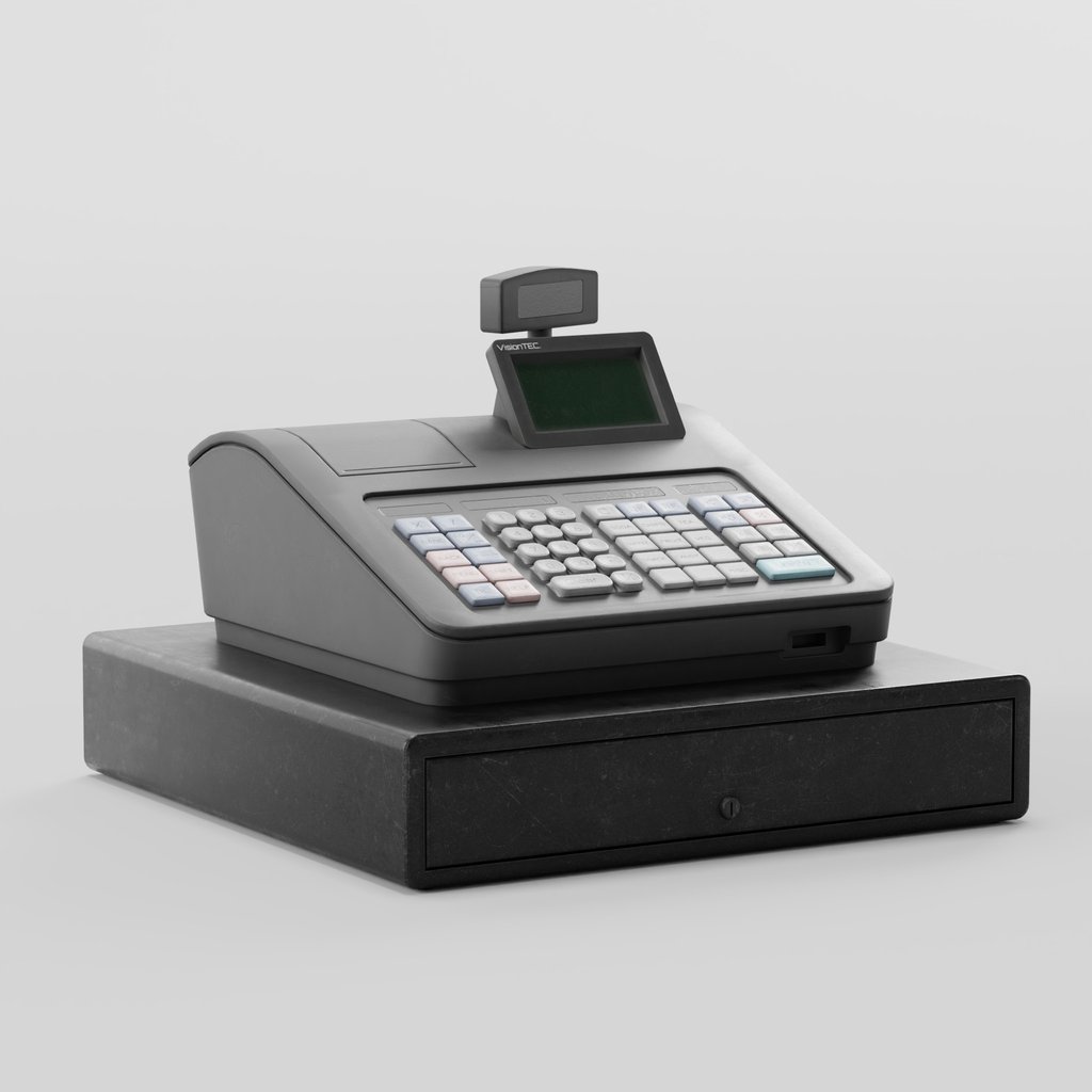 Cash Register | Miscellaneous models | BlenderKit