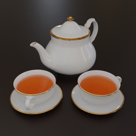 TeaSet | FREE Tableware Sets models | BlenderKit