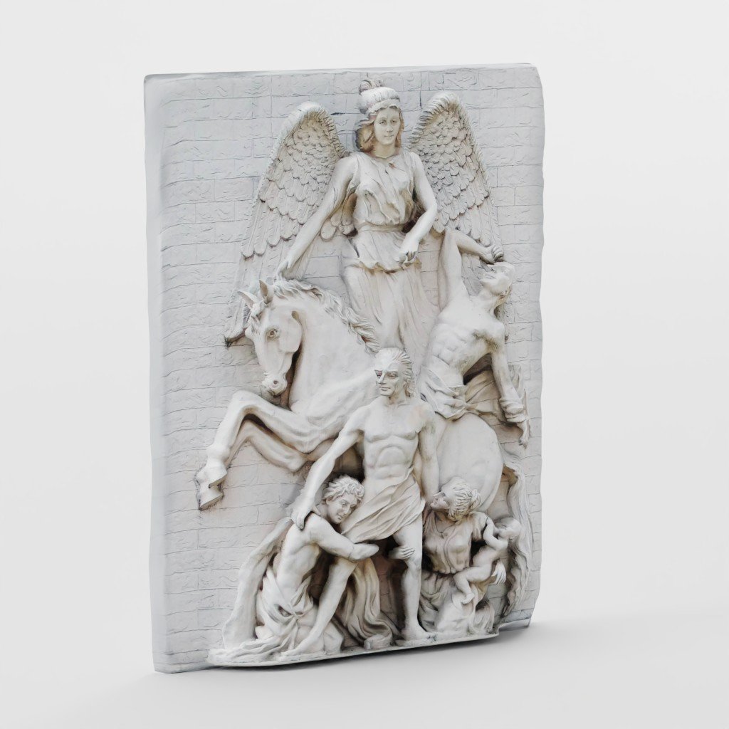 Stone Relief Statues | Molding / Carving models | BlenderKit