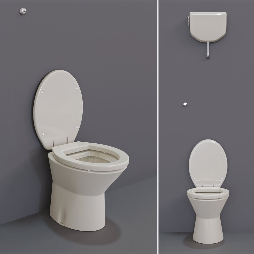 Italian WC | FREE Toilets & Bidets models | BlenderKit