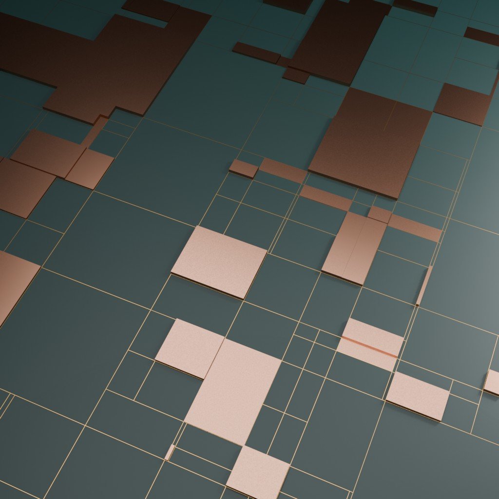 Recursive grid | Abstract scenes | BlenderKit