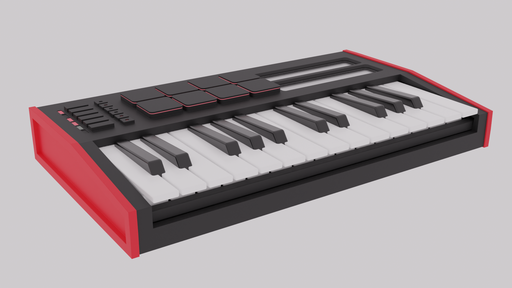 MIDI Keyboard | FREE Music Accessories models | BlenderKit