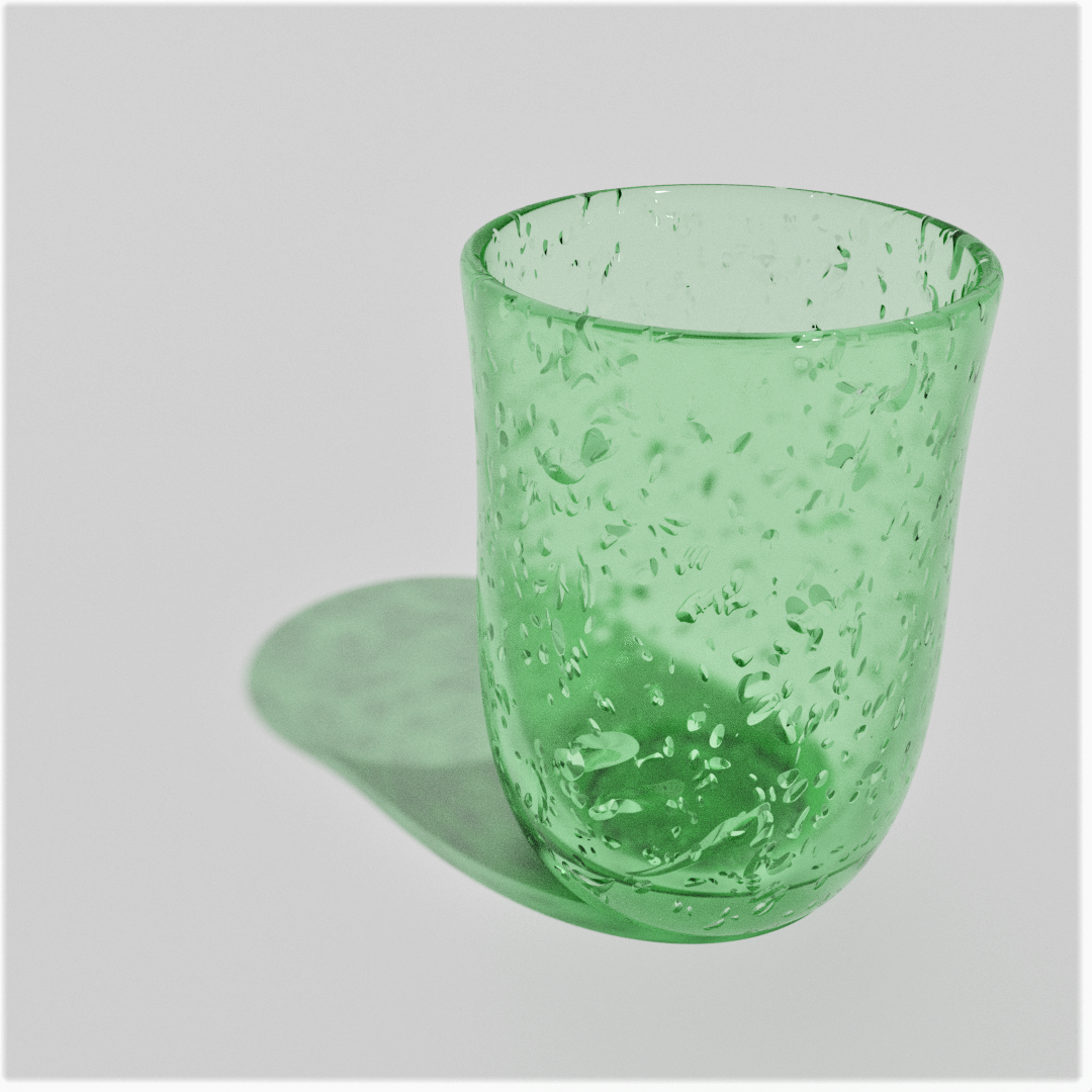 Green dotted Glass | FREE Tableware Sets models | BlenderKit