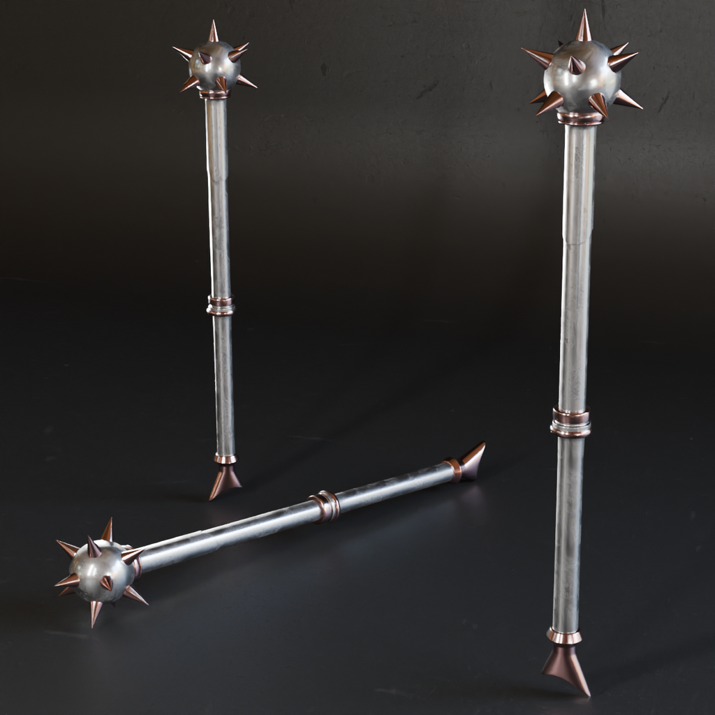 MK BaseMesh mace-47 | Historical Weapons models | BlenderKit