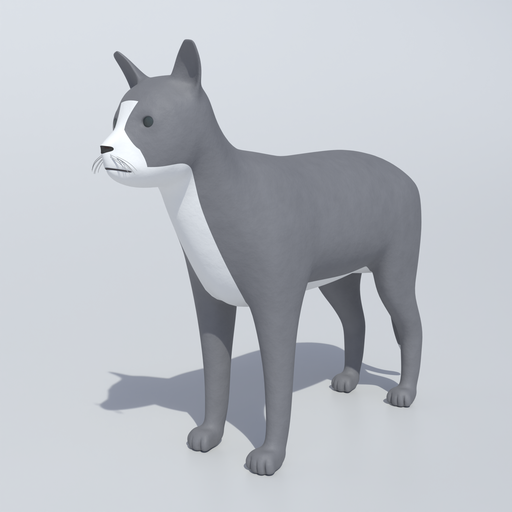 BlenderKit | Download the Cartoon Cat model