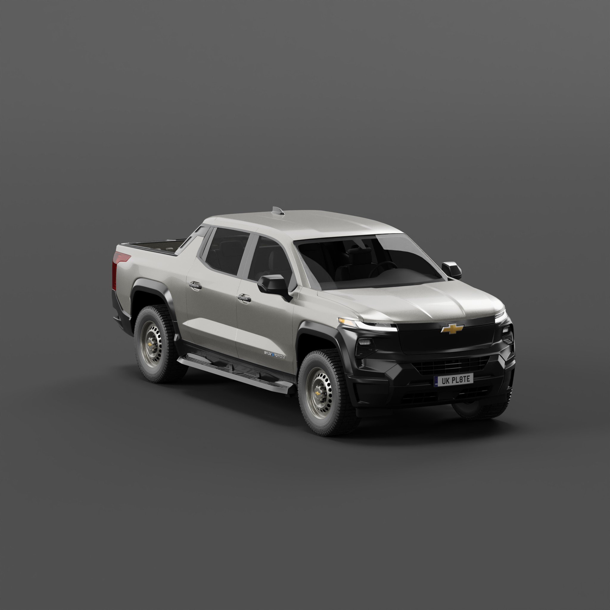 Chevrolet Silverado EV WT | Trucks models | BlenderKit