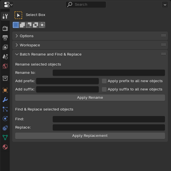 Batch Rename & Replace Pro Blender addon | BlenderKit