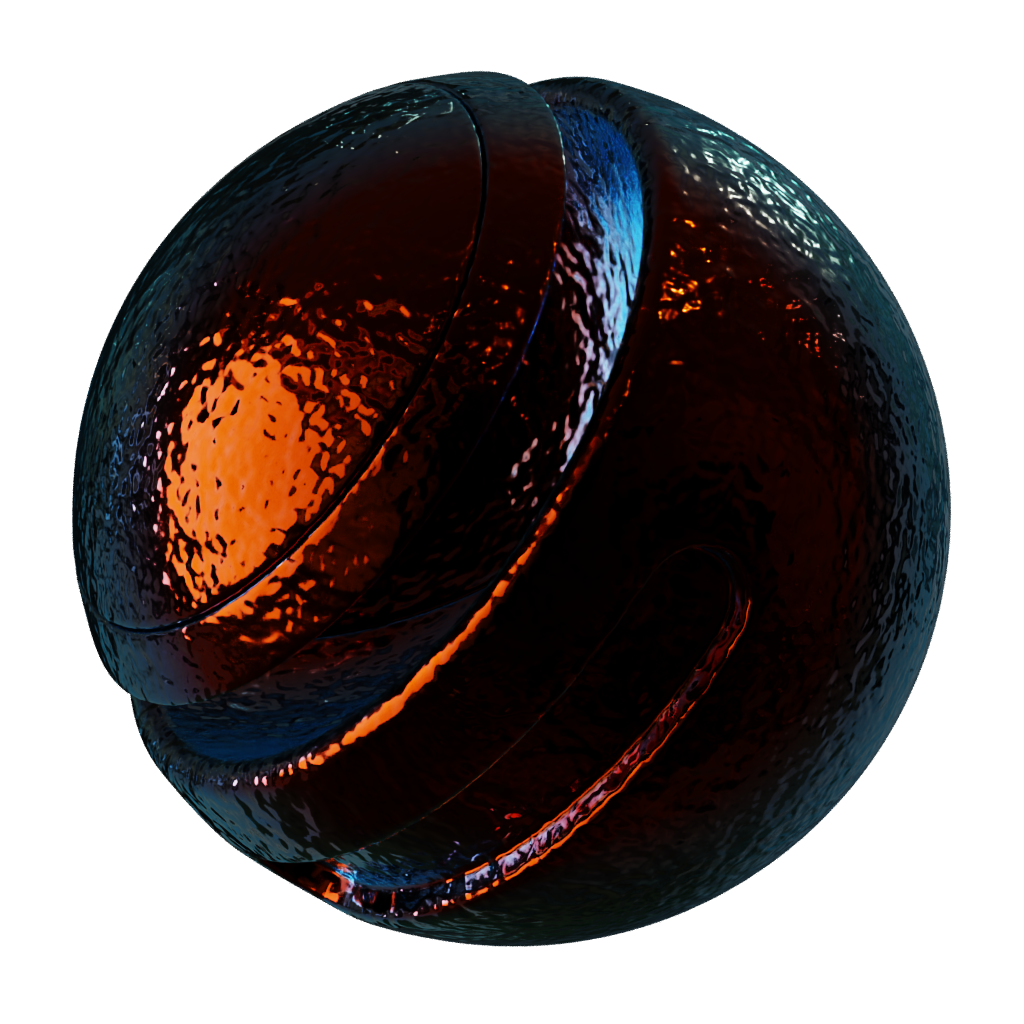 Iridescent Metal Dark Rough | FREE metal materials | BlenderKit