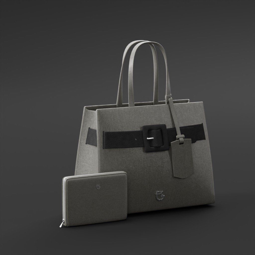Handbag with wallet | Bags & Suitcases models | BlenderKit